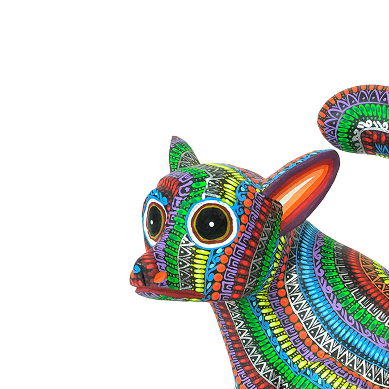 Oscar Carrillo: Rainbow Lemur Sculpture | Sandia Folk