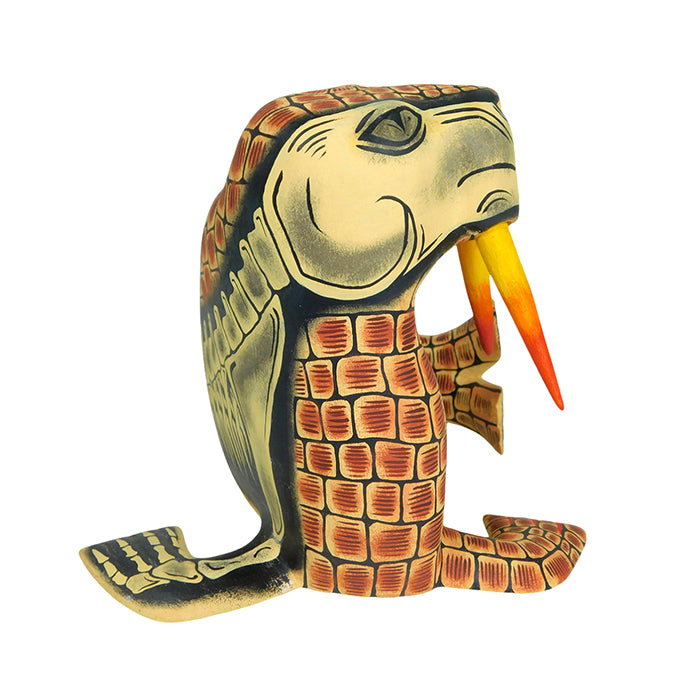 Eleazar Morales: Walrus Skeleton Woodcarving | Sandia Folk