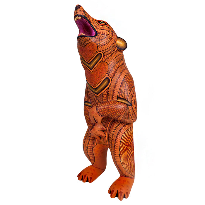 Isabel Fabian: Stately GrizzlyBear Woodcarving | Sandia Folk