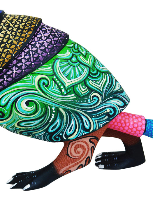 Angel Ramirez: Contemporary Armadillo Woodcarving | Sandia Folk