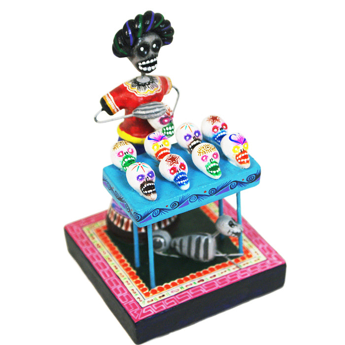 Saul Montesinos: Sugar Skull Vendor | Sandia Folk