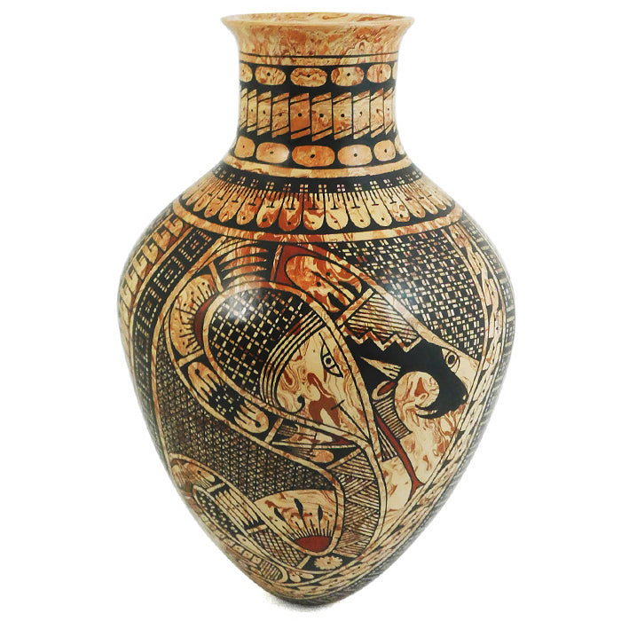 Paty Ortiz: Mythical Moon Rabbits Olla | Sandia Folk